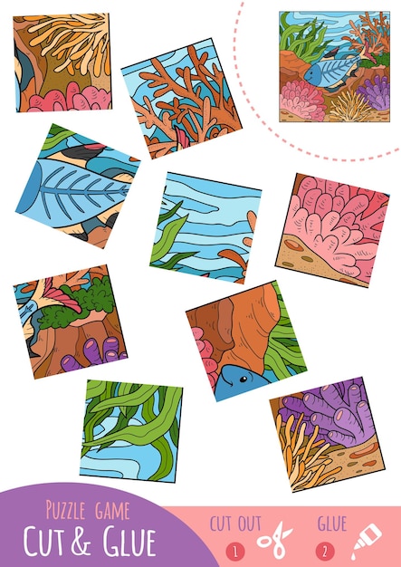 Vibrant Tropical Cut-and-Glue Puzzle Game Collection | Jiffy Designs