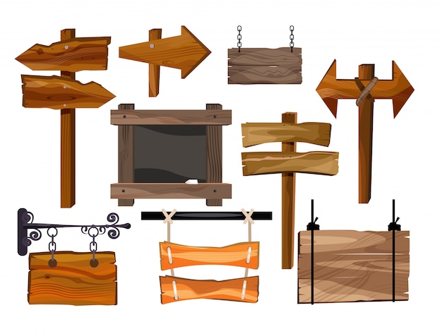 Rustic Wooden Signage and Sign Elements Collection | Jiffy Designs