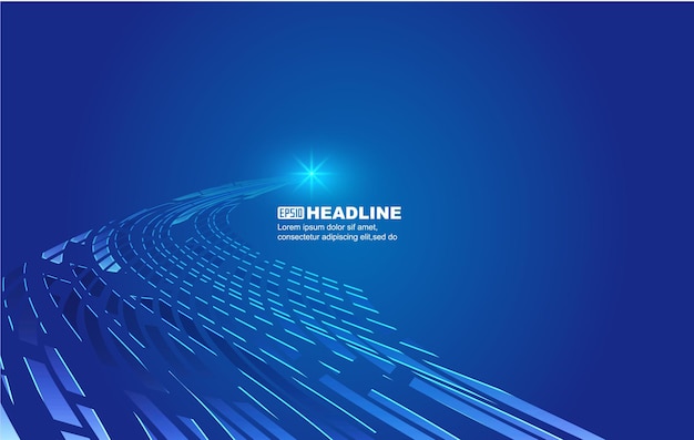 Radiant Blue Burst with Luminous Headline Backdrop | Jiffy Designs