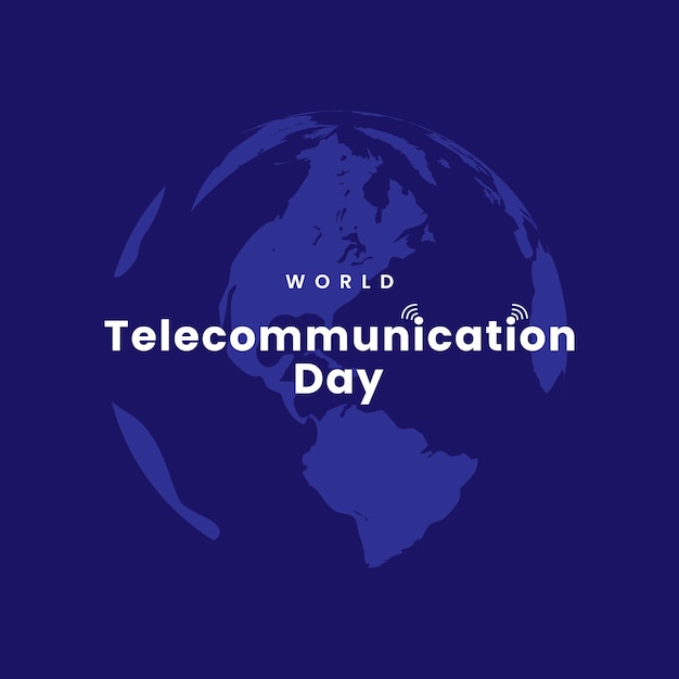 Vibrant World Globe Celebrating Telecommunications Connectivity | Jiffy ...