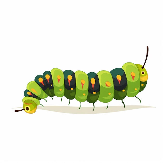 Vibrant and Whimsical Caterpillar Illustration | Jiffy Designs