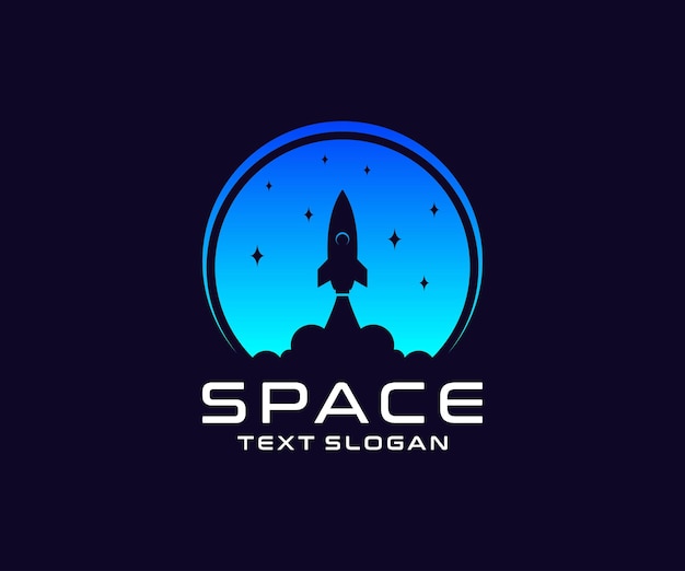 Soaring Rocket against Starry Night Sky with Text Slogan | Jiffy Designs