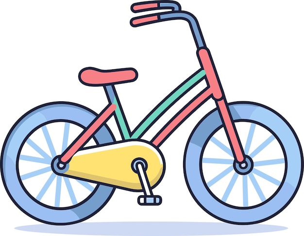 Vibrant Retro Inspired Bicycle Illustration Jiffy Designs