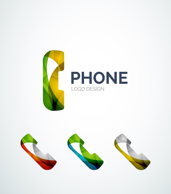 Vibrant Collection of Stylized Phone Symbols | Jiffy Designs