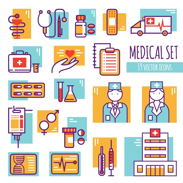 Comprehensive Medical Icon Collection Showcasing Essential Healthcare ...
