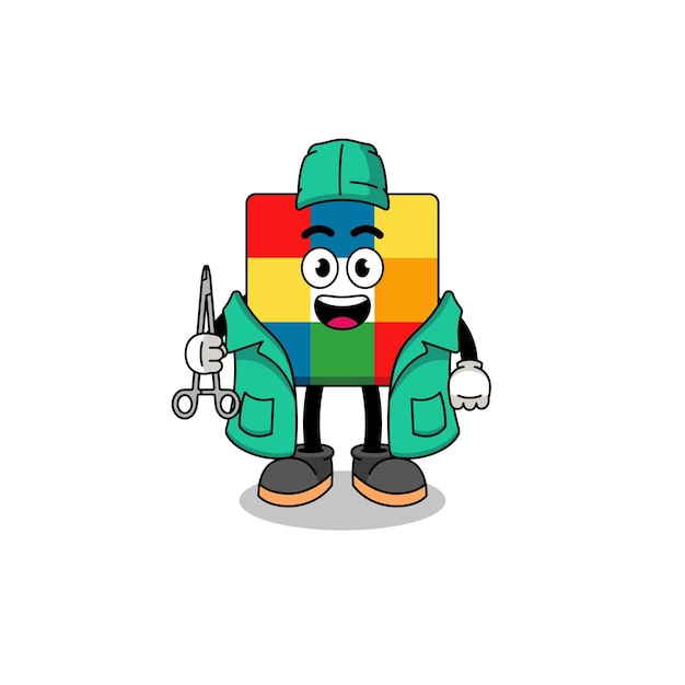 Cheerful Multicolored Cartoon Character Holding Tools | Jiffy Designs