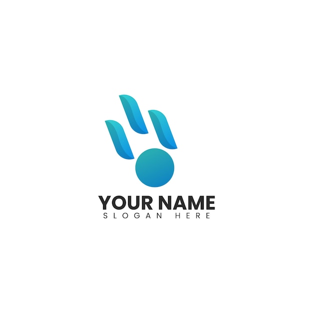 Dynamic Aqua Handprint Logo for Modern Businesses | Jiffy Designs