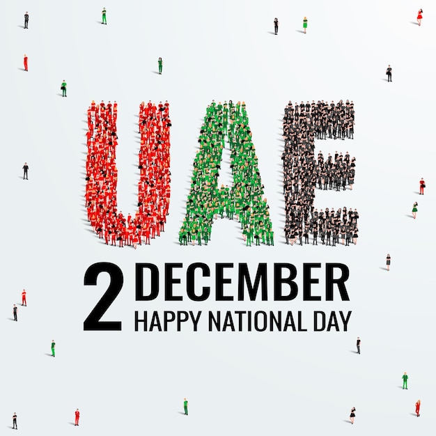 Vibrant Celebration of UAE National Day with Colorful Dots | Jiffy Designs
