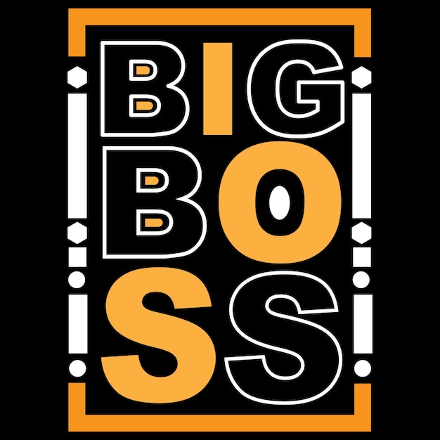 Bold and Vibrant Big Boss Logo Design | Jiffy Designs