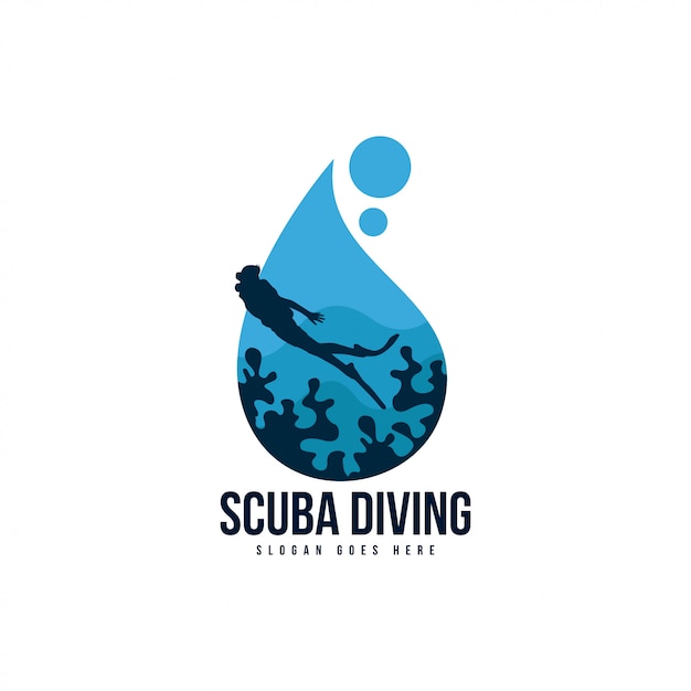 Captivating Underwater Adventure: Scuba Diving Emblem | Jiffy Designs