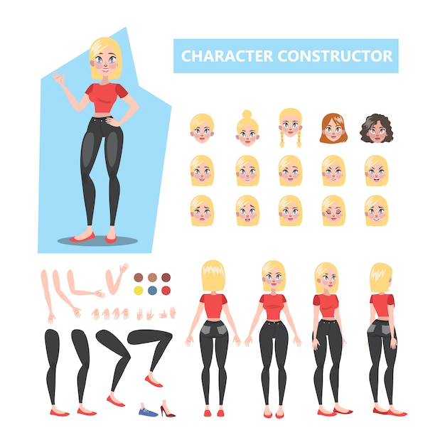 Diverse Character Creation Kit with Customizable Expressions and Poses ...