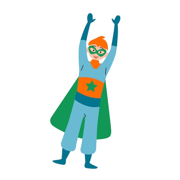 Vibrant Superhero in Colorful Costume Strikes Dynamic Pose | Jiffy Designs