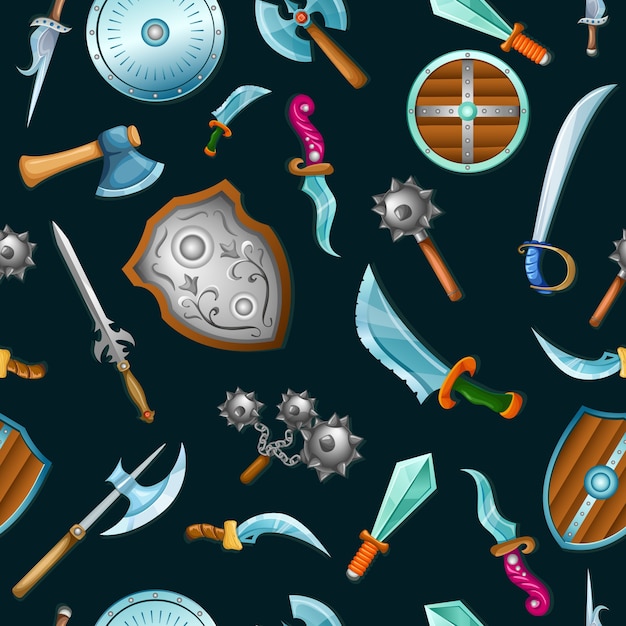 Vibrant Collection of Fantastical Weapons and Gear | Jiffy Designs
