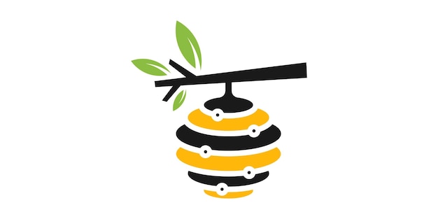 Stylized Bee Hive with Vibrant Geometric Patterns | Jiffy Designs