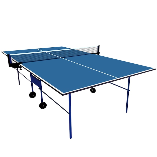 Vibrant Blue Table Tennis Table with Sleek Design | Jiffy Designs