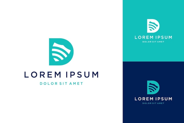 Elegant Turquoise and Navy Geometric Monogram Logo Design | Jiffy Designs