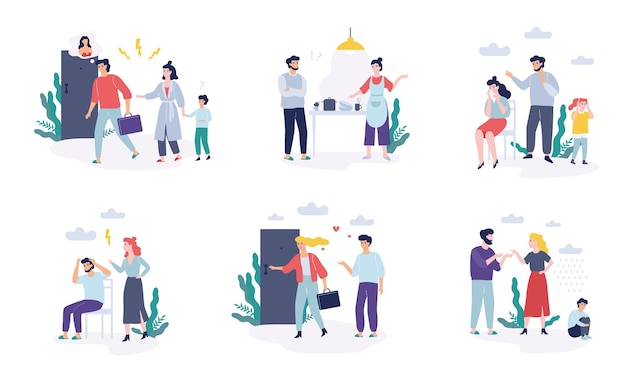 A Diverse Collection of Vibrant Illustrations Depicting Everyday ...