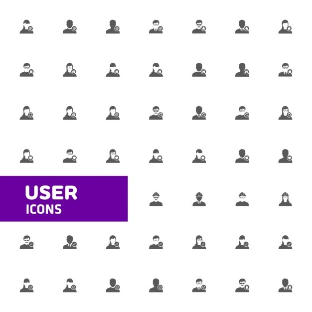 Diverse Collection of Minimalist User Profile Icons and Avatars | Jiffy ...
