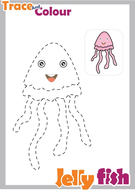 Cheerful Jellyfish: A Playful Tracing Activity | Jiffy Designs