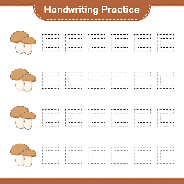 Whimsical Mushroom Handwriting Practice Collection | Jiffy Designs