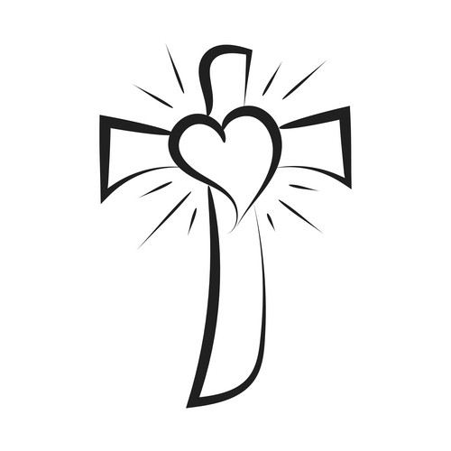 Hand Drawn Religious Element. Christian Design For Print Or Use As ...