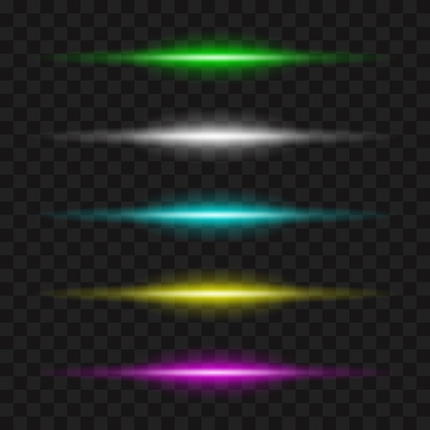 Vibrant Neon Lights Glowing Across Transparent Background | Jiffy Designs