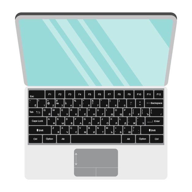 Sleek Turquoise Laptop with Minimalist Keyboard Layout | Jiffy Designs