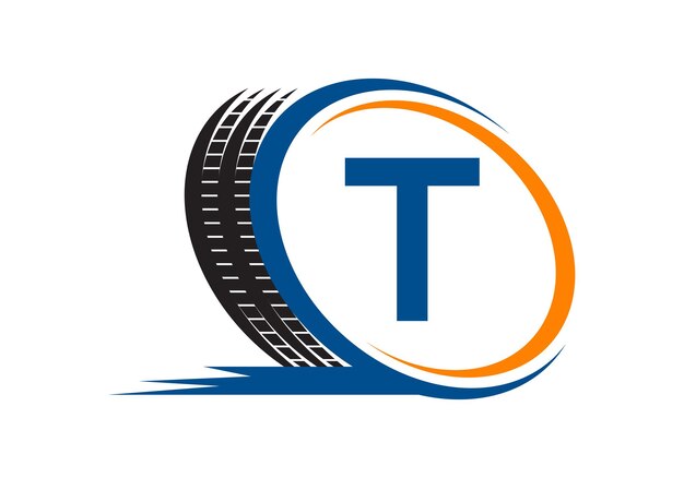 Dynamic Tire Tread and Letter T Logo Design | Jiffy Designs