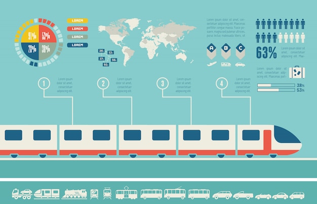 Comprehensive Global Transportation Infographic with Detailed ...