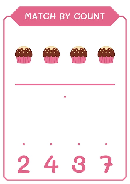 Delightful Cupcake Counting: A Sweet Match-Up Challenge | Jiffy Designs