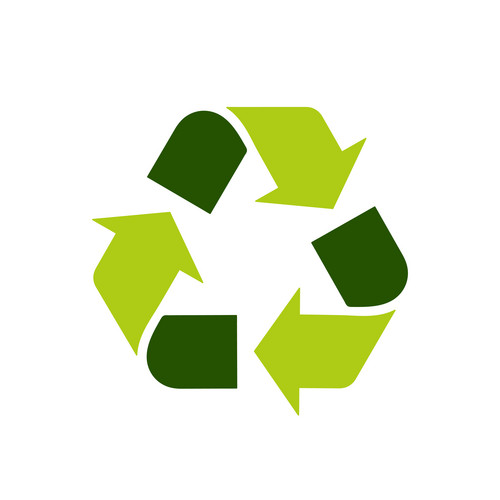 Recycable Sign, Recycle Single Eco Symbol Green Arrows 3 R Of The ...