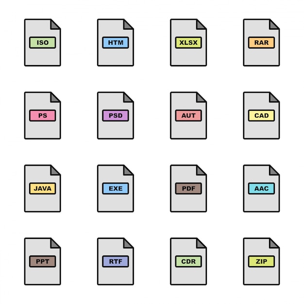 Diverse File Types: A Visual Representation of Common Document Formats ...