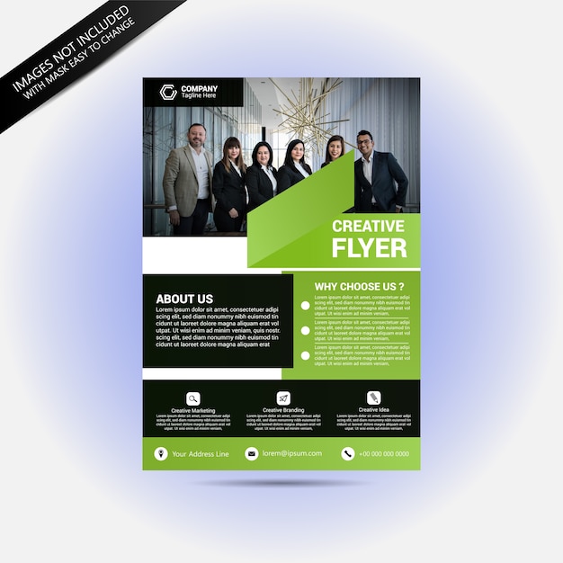 Vibrant Creative Flyer Showcasing a Professional Team | Jiffy Designs