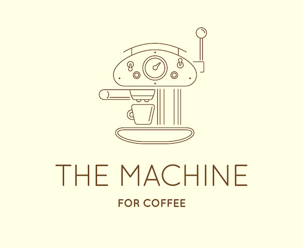 Whimsical Coffee Machine Illustration with Retro Charm | Jiffy Designs