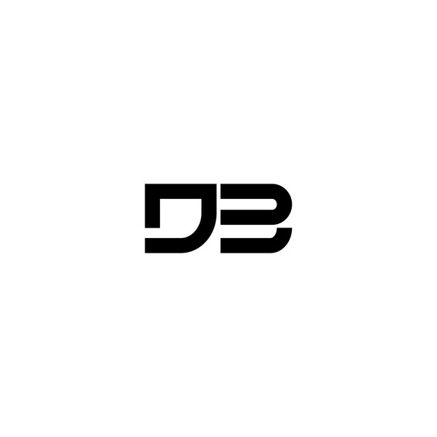 Sleek and Modern D3 Monogram Logo Design | Jiffy Designs
