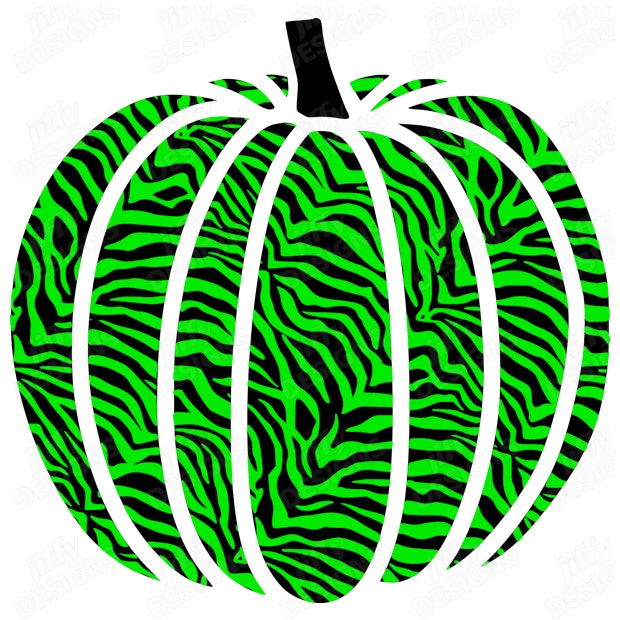 B122. Green Zebra Pumpkin | Jiffy Designs