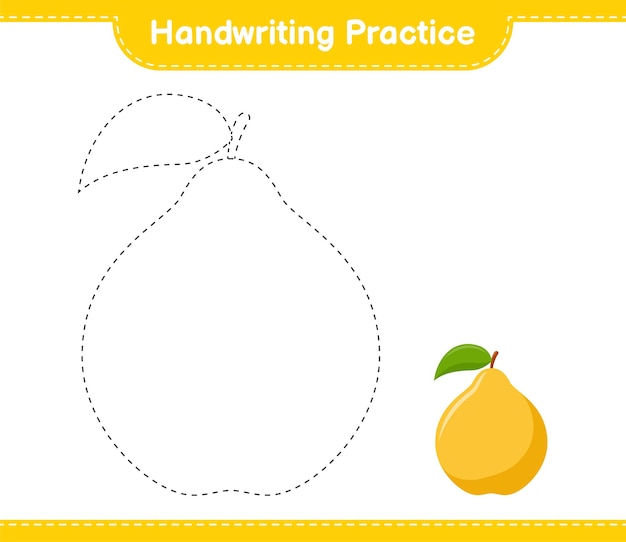 Tracing the Outline of a Vibrant Pear | Jiffy Designs