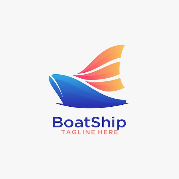 Vibrant Boat Emblem with Sleek Design | Jiffy Designs