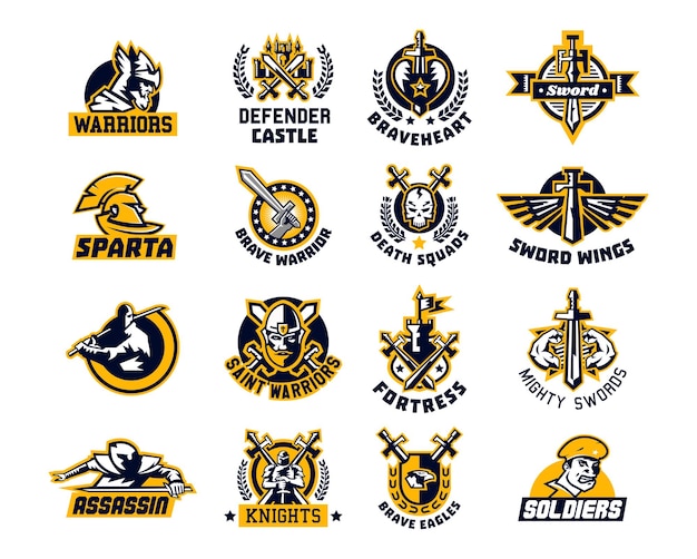 Emblematic Warrior Insignias: Emblems of Strength, Valor, and ...