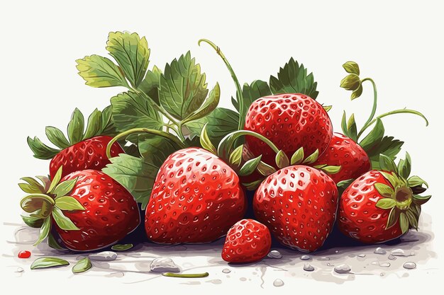 Vibrant Strawberry Bounty: A Delectable Feast for the Senses | Jiffy ...