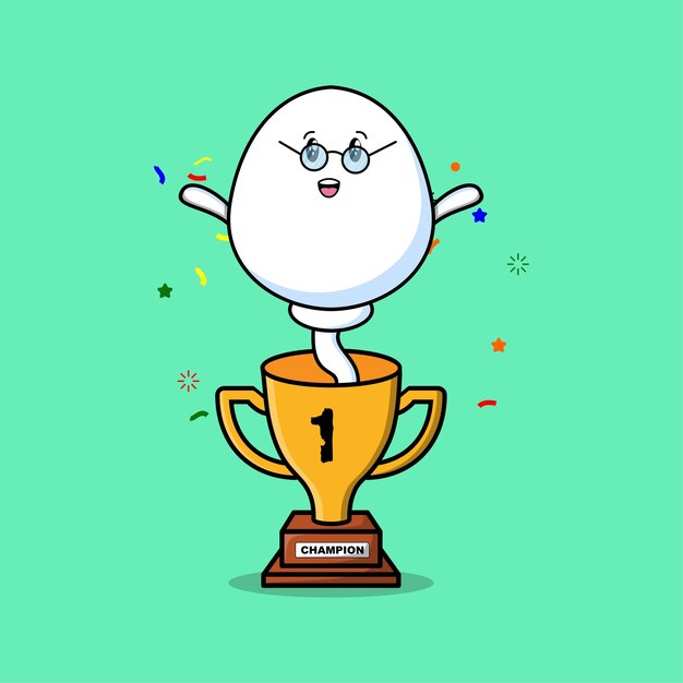 Victorious Egg Celebrates Winning the Trophy | Jiffy Designs