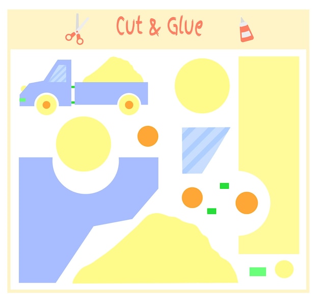 Vibrant Cut-and-Glue Shapes for Playful Designs | Jiffy Designs