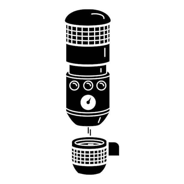 Sleek and Stylized Retro Microphone Design | Jiffy Designs