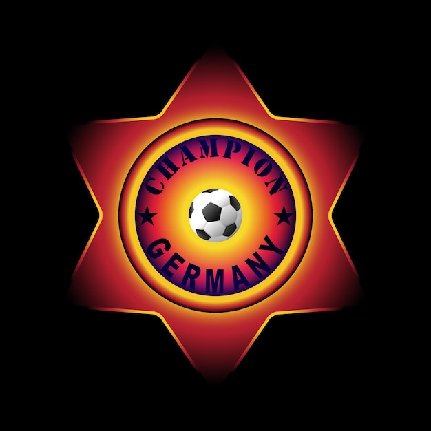 Vibrant Star-Shaped Soccer Logo with Textured Gradient | Jiffy Designs