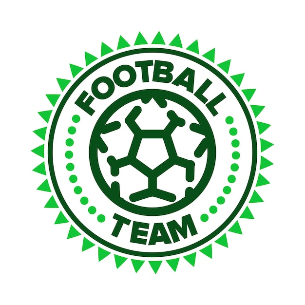 Vibrant Green and White Football Team Logo | Jiffy Designs