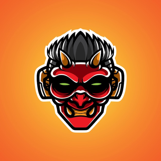 Fierce and Fearsome Demon Mask with Glowing Eyes | Jiffy Designs
