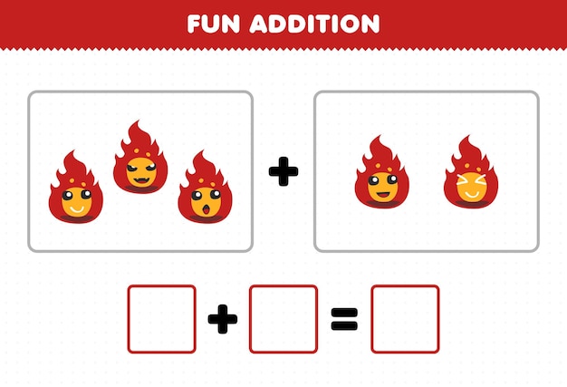 Fiery Flames Addition: Combining Cute Cartoon Fire Emojis | Jiffy Designs