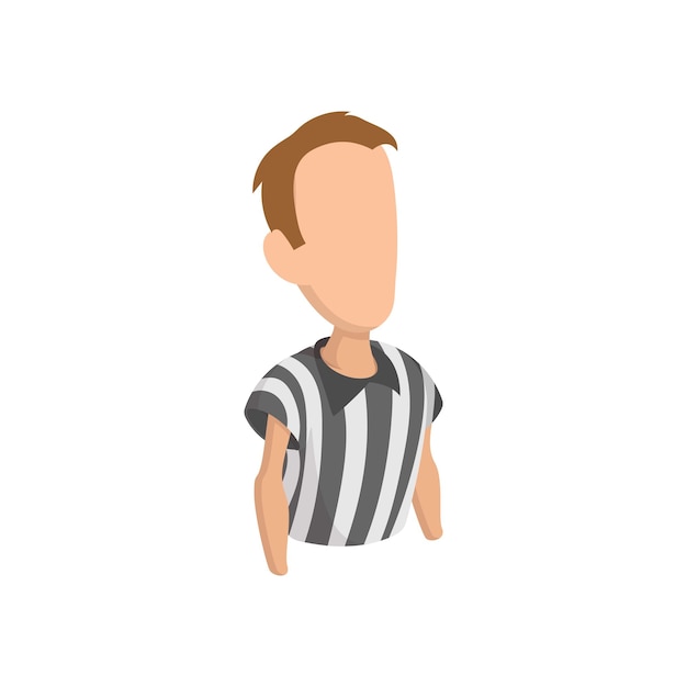 Minimalist Referee in Striped Uniform | Jiffy Designs