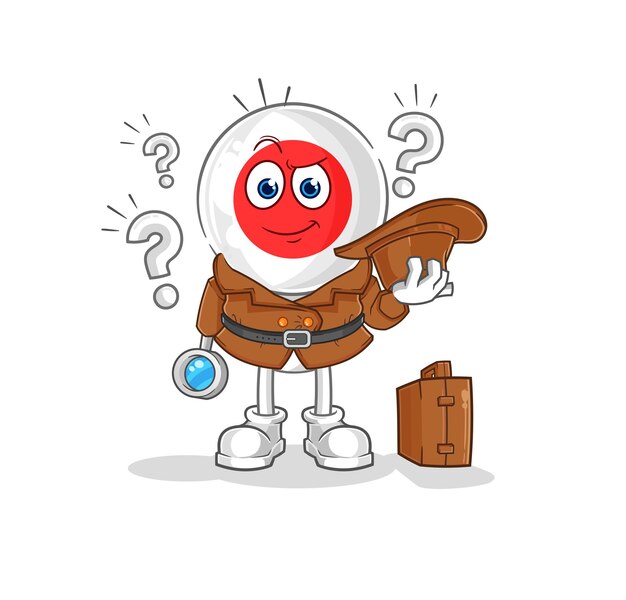 Inquisitive Red Cartoon Character with Magnifying Glass | Jiffy Designs