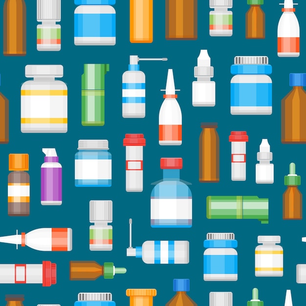 Vibrant Assortment of Diverse Medication Bottles and Containers | Jiffy ...